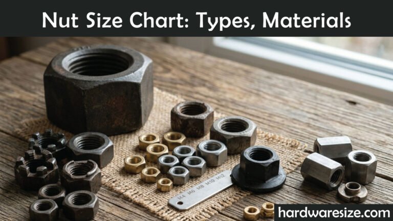 Nut Sizes and Types for Mechanical Projects - Hardware Size