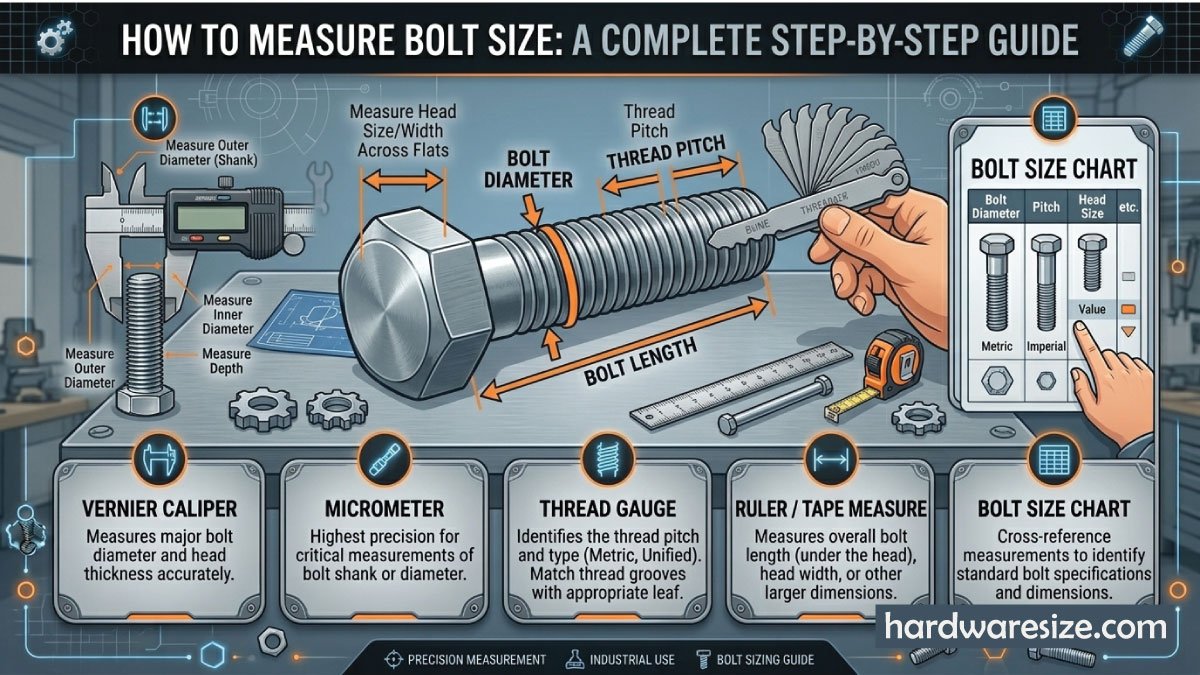How to Measure Bolt Size: A Complete Step-by-Step Guide - Hardware Size