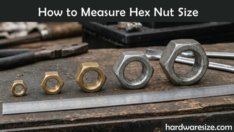 How to Measure Hex Nut Size: 4 Easy Ways with Size Charts - Hardware Size