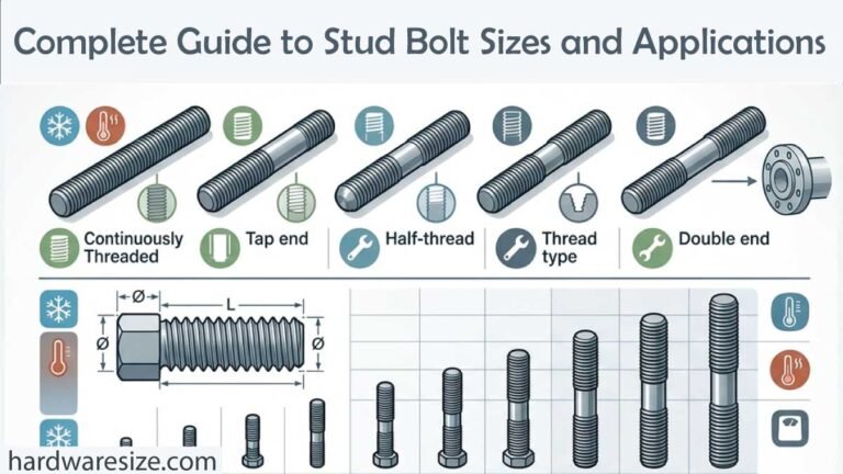 Complete Guide to Stud Bolt Sizes and Applications - Hardware Size
