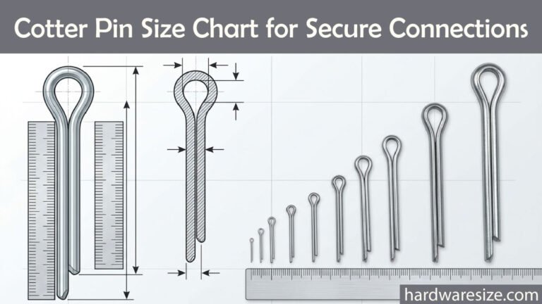 Cotter Pin Size Chart for Secure Connections - Hardware Size