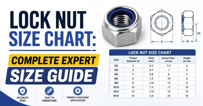Lock Nut Size Chart: Complete Expert Size Guide - Hardware Size